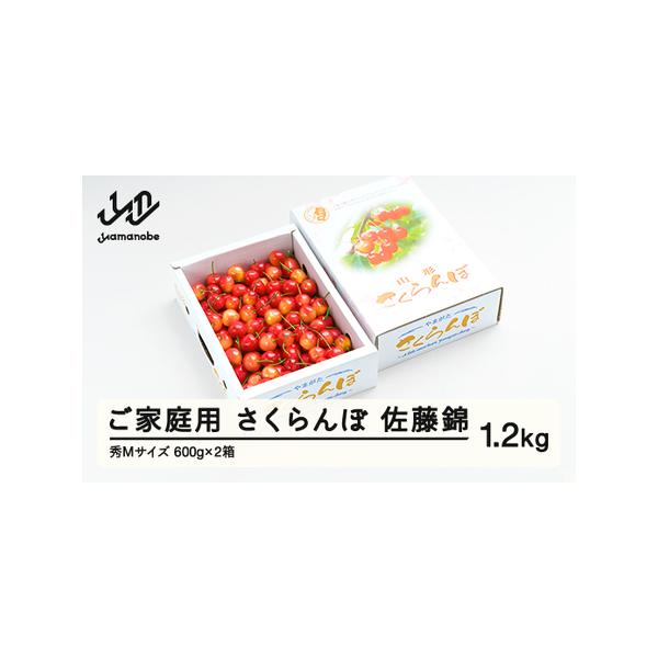 ■ 容量　佐藤錦　秀Mサイズ バラ詰め 1.2kg(600g×2箱) ■ 配送について　6月上旬~6月下旬頃に発送　※発送時期は、例年の発送時期を記載しております。天候や収穫状況により変更になる場合があります。　タイプ：【冷蔵】