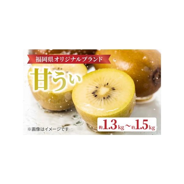 ■ 容量　福岡県オリジナル品種キウイ「甘うぃ」　約1.3〜1.5kg 　★2026年11月ごろより順次お届けいたします。■ 配送について　2026年11月ごろより順次お届けいたします。　（作物の収穫状況によってはお届けの時期が前後する場合が...