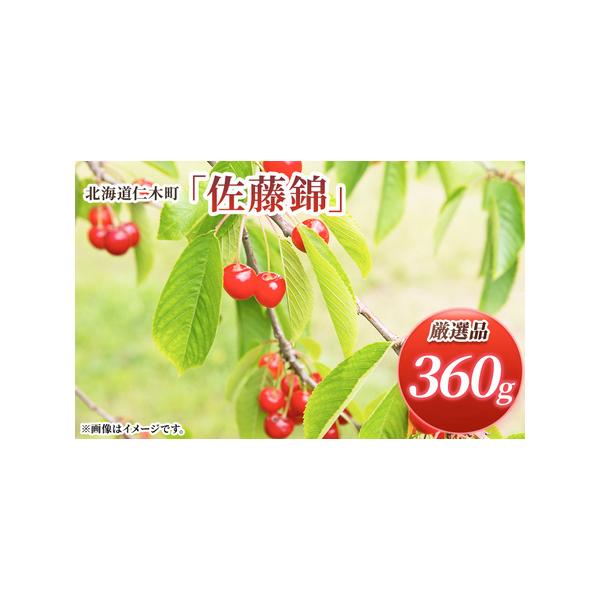 ■ 容量　さくらんぼ（品種：佐藤錦）360g（180g×2パック）　サイズ：L以上　　産地：北海道仁木町　※賞味期間：発送から3日程度（冷蔵）　　※ふるさと納税返礼品地場産品基準(平成31年総務省告示第179号第5条)のうち該当する類型につ...