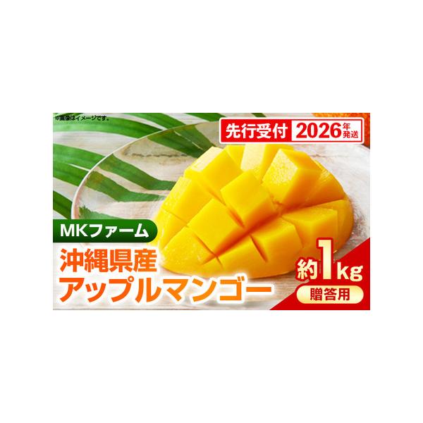 ■ 容量　MKファームの贈答用アップルマンゴー約1kg【贈答用】【2〜3玉】　※玉数の指定はできません　※数に限りがございます。数量に達し次第終売となります。　　アレルギー：ウルシ科■ 配送について　2026年6月中旬〜7月末頃を予定　タイ...