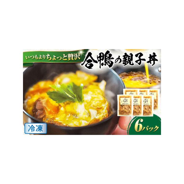 ■ 容量　合鴨の親子丼の素（合鴨肉60g、玉ネギ入りタレ80g）×6　【加工地】　滋賀県長浜市　■ 配送について　寄附確定後、2週間前後　タイプ：【冷凍】
