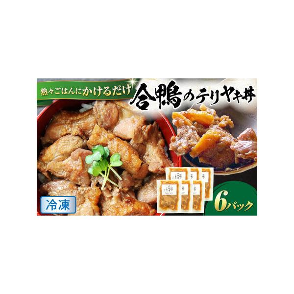 ■ 容量　合鴨のテリヤキ丼の素 （合鴨テリヤキ肉60g、和風タレ30g）×6　【加工地】　滋賀県長浜市　■ 配送について　寄附確定後、2週間前後　タイプ：【冷凍】