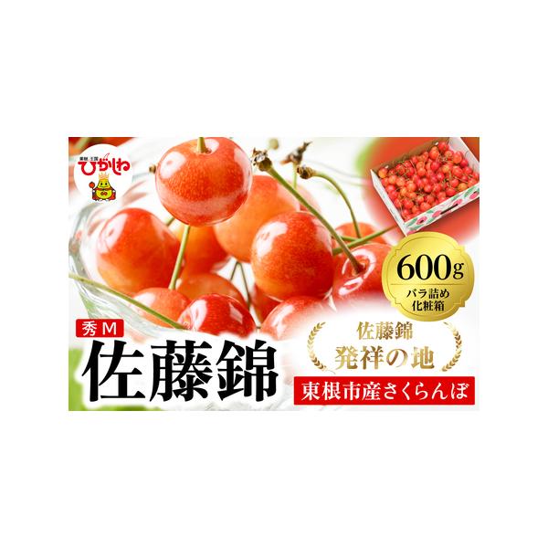 ■ 容量　■容量　東根市産さくらんぼ 「佐藤錦」　（秀品・Mサイズ）　600g バラ詰め　※こちらの返礼品は地理的表示（GI)「東根さくらんぼ」ではありません。予めご了承ください。　　■賞味期限　到着後はお早めにお召し上がりください。　　■...