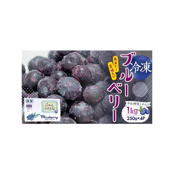 ■ 容量　冷凍ブルーベリー　1kg （250ｇ×4袋）■ 配送について　2025年7月中旬からお申込み受付順に発送開始　発送開始後は、入金確認より2週間前後で発送　※最終発送：2026年3月下旬予定　タイプ：【冷凍】