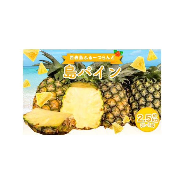 ■ 容量　島パイン（ハワイ種）　約2.5kg（2〜3玉）　フルーツキャップかけ　タイプ：【常温】