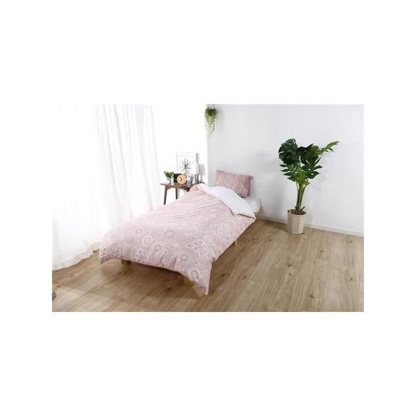 ■ 容量　三河産　綿100％　120本ガーゼ　肌掛けふとんカバー　レイスピンク　1枚　　【生地】　綿100％使用　　　【サイズ】　140cm×190cm　　【重量】　400g　　【カラー】　全５柄各２色（レイスブルー・レイスピンク・ポピーブ...