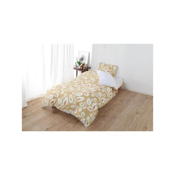 ■ 容量　三河産　綿100％　120本ガーゼ　肌掛けふとんカバー　バジルイエロー　1枚　　【生地】　綿100％使用　　　【サイズ】　140cm×190cm　　【重量】　400g　　【カラー】　全５柄各２色（レイスブルー・レイスピンク・ポピー...