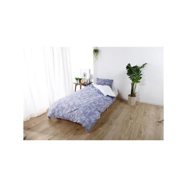 ■ 容量　三河産　綿100％和晒し　120本ガーゼ　掛けふとんカバー　ペイズリーブルー　1枚　　【生地】　綿100％使用　　　【サイズ】　SL150cm×210cm　　【重量】　400g　　【カラー】　全６柄各２色（レイスブルー・レイスピン...