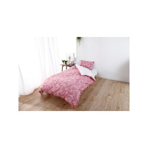 ■ 容量　三河産　綿100％和晒し　120本ガーゼ　掛けふとんカバー　ペイズリーピンク　1枚　　【生地】　綿100％使用　　　【サイズ】　SL150cm×210cm　　【重量】　400g　　【カラー】　全６柄各２色（レイスブルー・レイスピン...