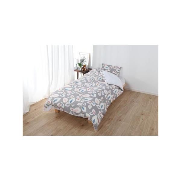 ■ 容量　三河産　綿100％和晒し　120本ガーゼ　掛けふとんカバー　バジルグレー　1枚　　【生地】　綿100％使用　　　【サイズ】　SL150cm×210cm　　【重量】　400g　　【カラー】　全６柄各２色（レイスブルー・レイスピンク・...