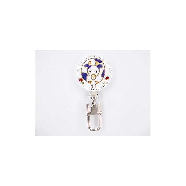 ■ 容量　［素材］：牛革　他　［デザイン］：丑　［文庫革のサイズ］：直径47mmの円形、厚み5mm　［金具も含めたサイズ］：全長98mm　［内蔵マグネット］：ネオジム磁石　［金具］：真鍮製ソフトニッケルメッキ（艶無し）　［製造国］：日本　■...