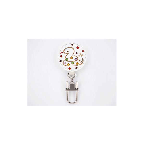 ■ 容量　［素材］：牛革　他　［デザイン］：巳　［文庫革のサイズ］：直径47mmの円形、厚み5mm　［金具も含めたサイズ］：全長98mm　［内蔵マグネット］：ネオジム磁石　［金具］：真鍮製ソフトニッケルメッキ（艶無し）　［製造国］：日本　■...