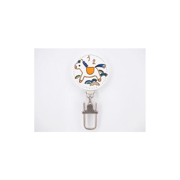 ■ 容量　［素材］：牛革　他　［デザイン］：午　［文庫革のサイズ］：直径47mmの円形、厚み5mm　［金具も含めたサイズ］：全長98mm　［内蔵マグネット］：ネオジム磁石　［金具］：真鍮製ソフトニッケルメッキ（艶無し）　［製造国］：日本　■...