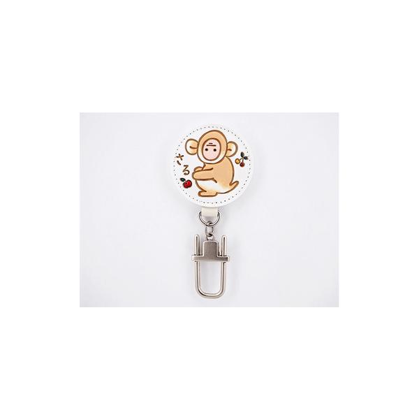 ■ 容量　［素材］：牛革　他　［デザイン］：申　［文庫革のサイズ］：直径47mmの円形、厚み5mm　［金具も含めたサイズ］：全長98mm　［内蔵マグネット］：ネオジム磁石　［金具］：真鍮製ソフトニッケルメッキ（艶無し）　［製造国］：日本　■...