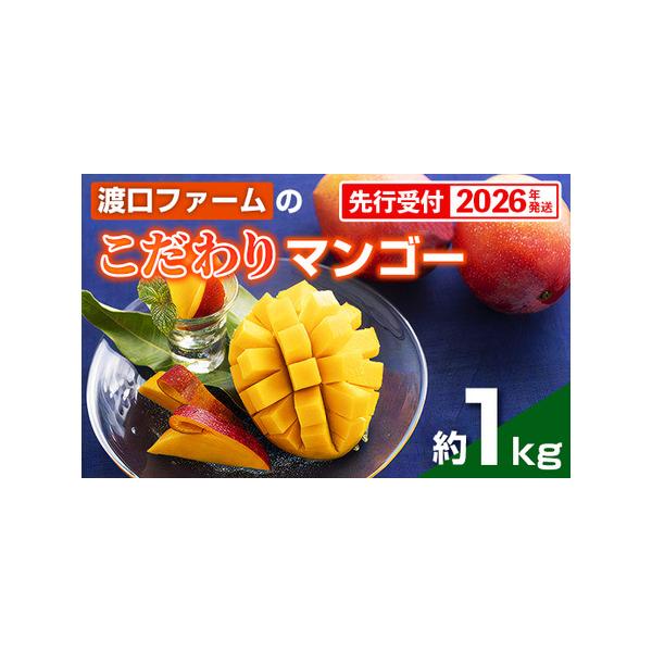 ■ 容量　渡口ファームのこだわりマンゴー　・約1kg (2〜3玉) 化粧箱入り　　※玉数の指定はできません　※数に限りがございます。申込数が予定数に達し次第締め切らせて頂きます。　　アレルギー：ウルシ科■ 配送について　2026年7月上旬〜...