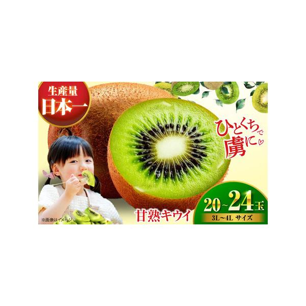 ■ 容量　甘熟キウイ　3Lから4Lサイズ（20から24玉入）■ 配送について　※配送期間はおおよその目安です。　※生育状況により配送期間が早まったり短くなったりする場合がございますので、予めご了承ください。　※出荷時期の限られる青果物のため...