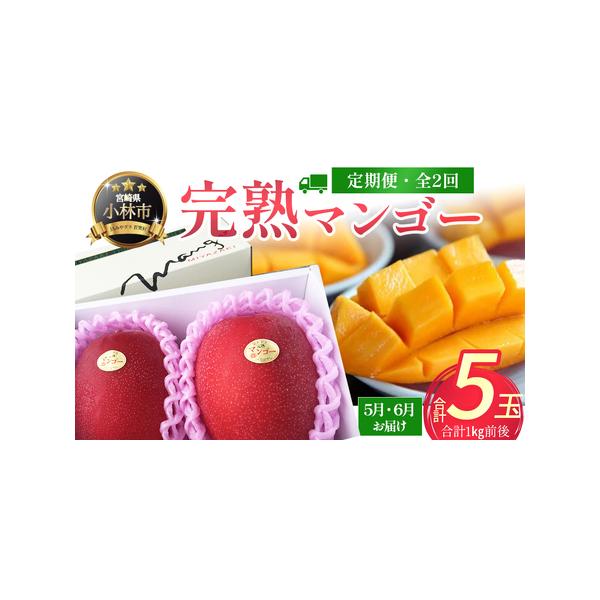 ■ 容量　5月／完熟マンゴー（2L×3玉：1kg程度）　6月／完熟マンゴー（3L以上×2玉：1kg程度）■ 配送について　※果実の生育状況に応じて、より良いものをお届けさせていただきます。　※配送日の指定はできませんので、予めご了承ください...