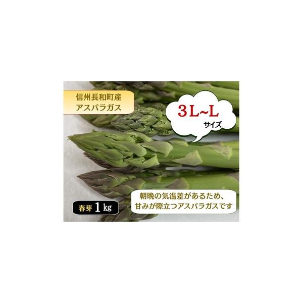 ■ 容量　グリーンアスパラガス詰め合わせ（3L〜Lサイズ）約1kg　箱入り　■ 配送について　2026年4月上旬〜5月下旬　　タイプ：【冷蔵】