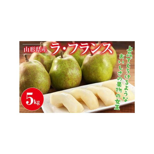 ■ 容量　山形県産 ラフランス 5kg(14〜20個)■ 配送について　2026年11月上旬〜11月下旬頃に順次発送　※発送時期は、例年の発送時期を記載しております。天候や収穫状況により変更になる場合があります。　タイプ：【常温】