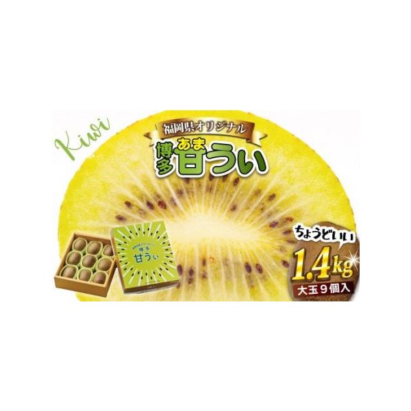 ■ 容量　【容量】　キウイフルーツ「博多甘うぃ」化粧箱大玉9玉約1.4kg　　【地場産品基準のうち該当する類型：８号ハ】　　【アレルギー】　キウイフルーツ　タイプ：【冷蔵】