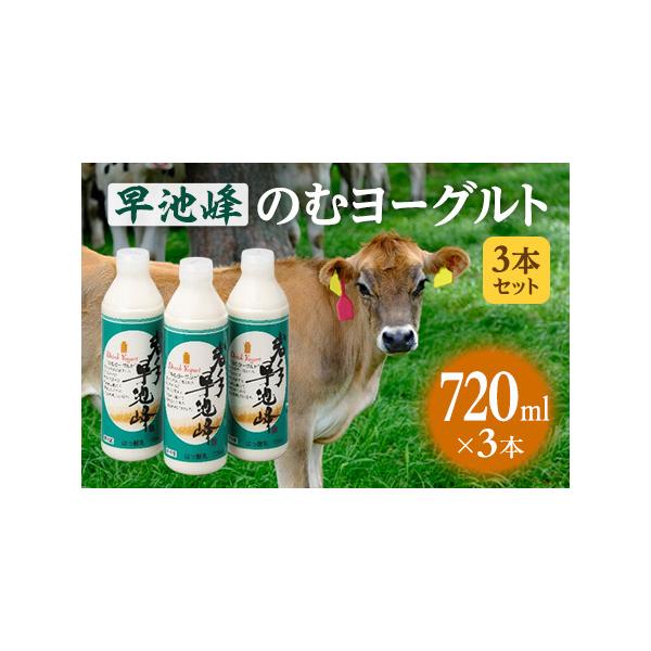 ■ 容量　【容量】　早池峰飲むヨーグルト　720ｍｌ×３本　　【アレルギー】　乳　　【賞味期限】　製造日から14日■ 配送について　随時発送いたします。　タイプ：【冷蔵】