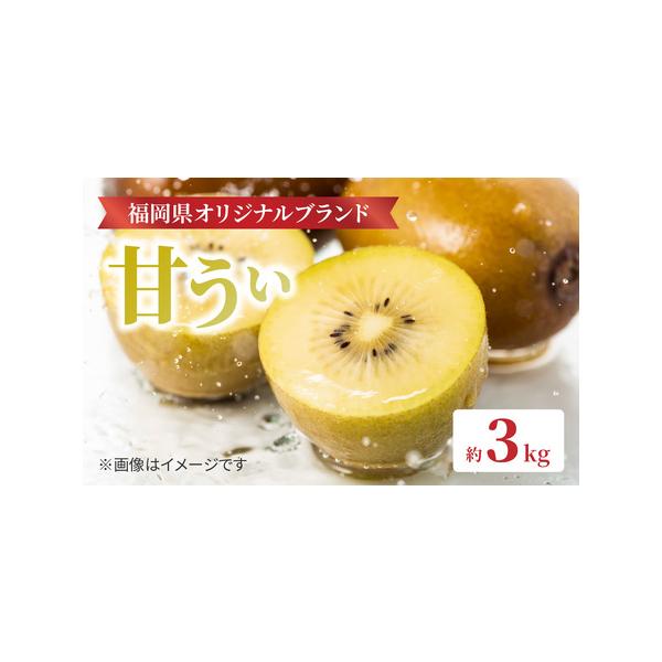 ■ 容量　福岡県オリジナル品種キウイ「甘うぃ」　約3kg 　★2026年11月ごろより順次お届けいたします。　■ 配送について　2026年11月ごろより順次お届けいたします。　＜配送不可：北海道・沖縄・離島＞　タイプ：【冷蔵】