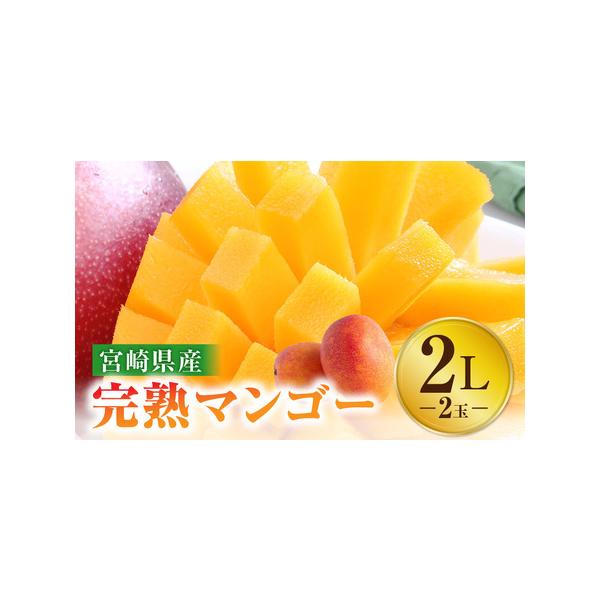 ■ 容量　完熟マンゴー 2L×2玉　(原産地：宮崎県)■ 配送について　2026年4月下旬〜7月下旬に順次発送予定　※一部離島にはクール便でのお届けが出来ませんのでご注意ください。　タイプ：【冷蔵】