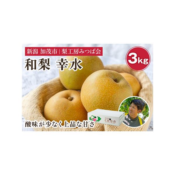 ■ 容量　和梨 幸水 3kg　玉数の目安：7?11玉■ 配送について　【申込期日】2026年8月20日　【発送期日】2026年8月19日?2026年9月10日　　※年末年始・ゴールデンウィーク・お盆期間などの長期休暇中は、お届けまでにお時間...