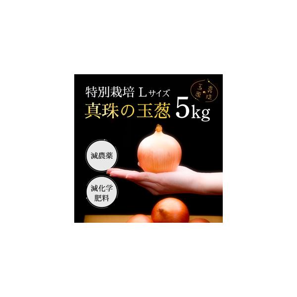 ■ 容量　真珠の玉葱 特別栽培Lサイズ5kg(7cm以上 8cm未満)※北海道の玉葱サイズは本州サイズより小さいです■ 配送について　2025年9月から2026年1月中旬　※収穫の状況により前後する場合がございます。　タイプ：【常温】