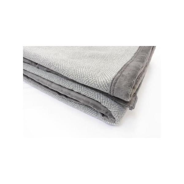 ■ 容量　カラー：グレー　サイズ:140cm×200cm　素　材：毛羽部分　綿75％　ポリエステル25％　　　　　グランド部分　綿100％■ 配送について　注文より5日　タイプ：【常温】