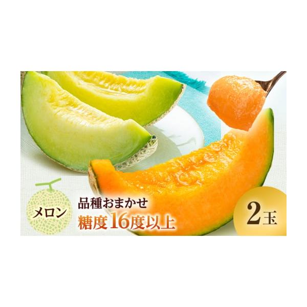 容量メロン2玉　〔ゆうか(青肉)：7月下旬〜8月中旬、タカミ(青肉)：8月上旬〜中旬、レノン(赤肉)：8月上旬〜中旬、ツートンタカミ(赤肉)：8月上旬〜中旬〕※品種は旬のおすすめ（お任せ）となります。発送期日2026年7月20日〜2026年...