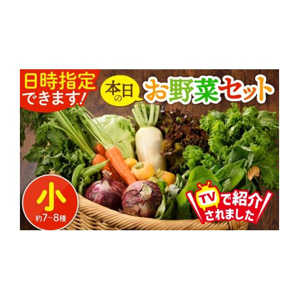 容量お野菜セット（サイズ小）約7〜8種消費期限なるべくお早めにお召し上がりください発送期日発送まで1〜6か月程度お待ちいただいております。※12／31〜1／5にかけての発送は出来かねます。配送冷蔵 日指定 時間指定 別送申込期日通年事業者綾...