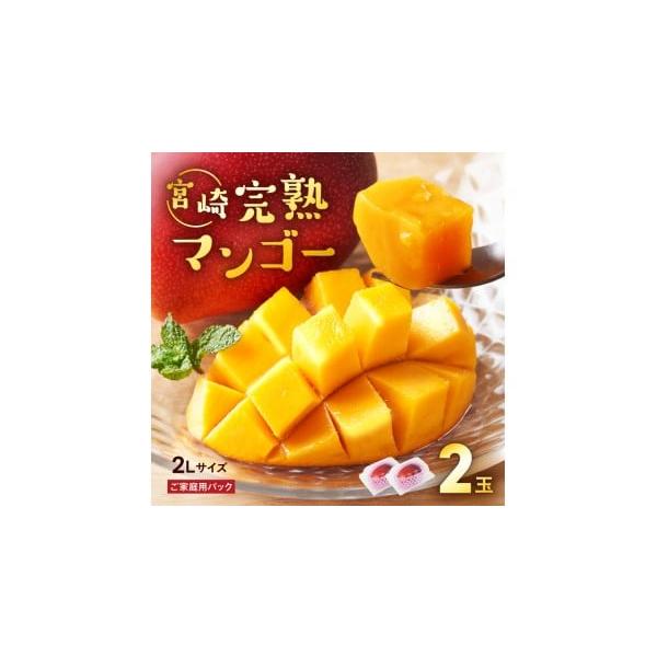 容量宮崎完熟マンゴー 2玉（2L×2玉）※それぞれの大きさにばらつきがある場合がございます。※1玉入りパックを2個お届けします。※お申込み時期によって宮崎県産完熟マンゴーとなる場合がございます。消費期限お受取り後、なるべくお早目にお召し上が...