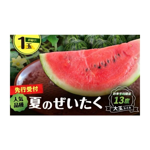 容量大玉スイカ 1個（2L〜3Lサイズ 約8kg）【保存方法】直射日光を避け、涼しい場所で保存してください。【原材料名】スイカ【原材料産地】三浦市消費期限約7日間程度発送期日2026年7月頃から順次お届けいたします。配送常温 時間指定 別送...
