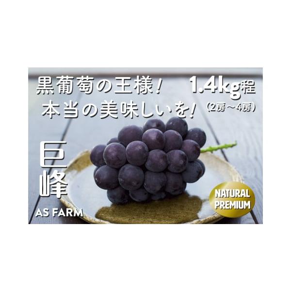 容量甲州市産巨峰 約1.4kg（2〜4房）消費期限到着次第、お早めにお召し上がりください。発送期日2026年9月上旬頃より、順次発送予定※天候や収穫状況により出荷に変動がございます。（※沖縄・離島へのお届けはできかねております）配送冷蔵 時...