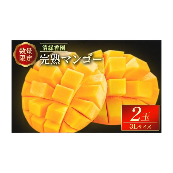 容量完熟マンゴー 3L×2玉消費期限到着後、なるべくお早めにお召し上がりください。保存方法:冷蔵発送期日2026年5月下旬〜6月下旬の収穫期間内に順次出荷（前後する可能性あり）※想定外の病気・天災(台風等)により収穫できない場合は、返礼品が...