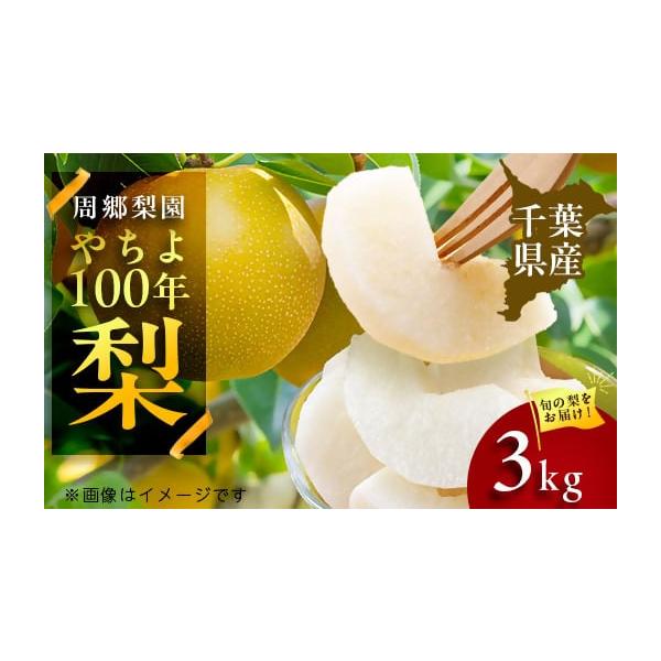 容量■お礼品の内容について・周郷梨園のやちよ100年梨(3kg)[幸水・豊水・かおり・新高・あきづき・新興のいずれか]原産地:千葉県八千代市／製造地:日本／加工地:日本消費期限■賞味期限:冷蔵庫で一週間程度ですが、生ものですので早めにお召し...