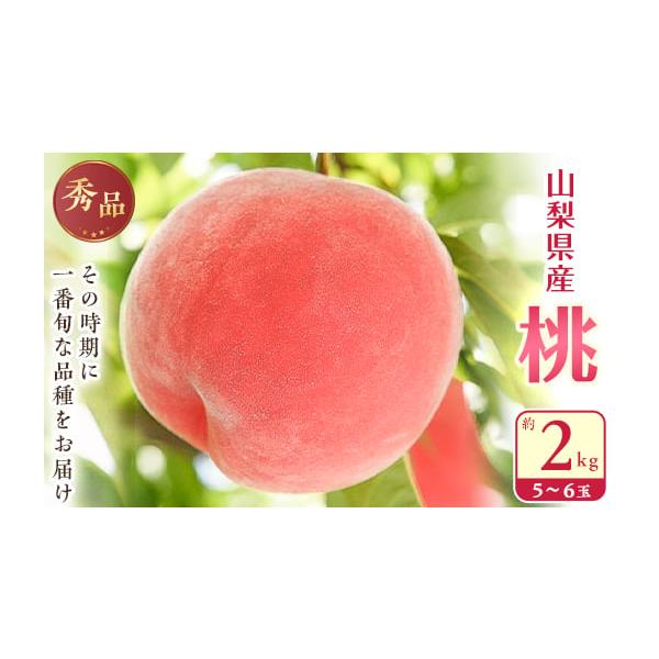 容量■内容量／原産地日川白鳳・白鳳・なつっこ・浅間白桃等、旬の桃約2kg(5〜6玉)原産地:山梨県山梨市消費期限■賞味期限出荷日+5日※到着後、すぐにお礼品の状態をご確認のうえ、お早めにお召し上がりください。発送期日2026-07-02〜2...