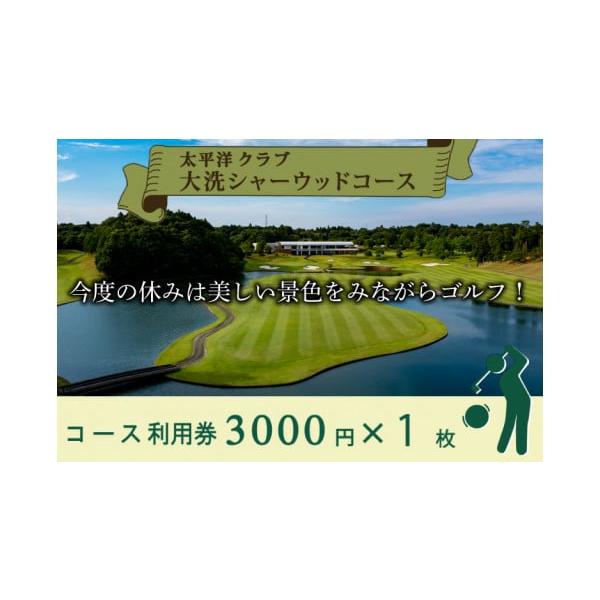 容量利用券3,000×1枚　※発行日から半年間の有効発送期日決済から7日前後で発送配送常温 別送申込期日通年事業者太平洋クラブ大洗シャーウッドコース申込条件何度も申し込み可