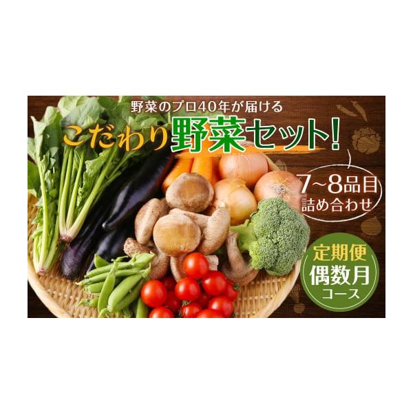 容量野菜：7品目〜8品目※季節によりキノコ類が含まれる場合がある偶数月に計6回お届け消費期限出荷から10日程度（品目により異なる）発送期日・2026年2月上旬より発送開始となります。・発送開始後(2026年2月上旬以降)は、寄附確認後の翌月...