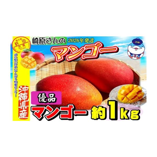 容量優品　アップルマンゴー　約1kg（2〜4玉）※玉数の指定はできません。消費期限青果物のため、お早めにお召し上がり下さい。発送期日2026年7月上旬〜8月中旬発送予定配送冷蔵 別送申込期日2026年7月15日まで事業者やんばる物産（株）申...