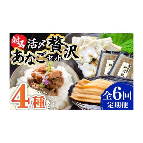 容量以下の内容を全6回（月1回）お届けします。●煮あなご：2個●あなご佃煮：1個●あなご開き：2個●あなご柳川風：2個【原料原産地】対馬産【加工地】長崎県対馬市豊玉町貝鮒4-11【※お読みください】離島のため、天候や船の運行状況により、お届...