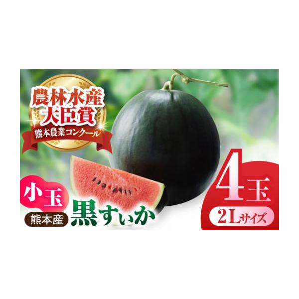 容量黒小玉2Lサイズ×4玉【原料原産地】熊本県山鹿市消費期限【賞味期限】発送日から10日＊到着後はお早めにお召し上がりください。発送期日【2026年】6月上旬〜7月中旬までの間に順次発送致します。※天候によっては予告なく配送時期が前後する可...