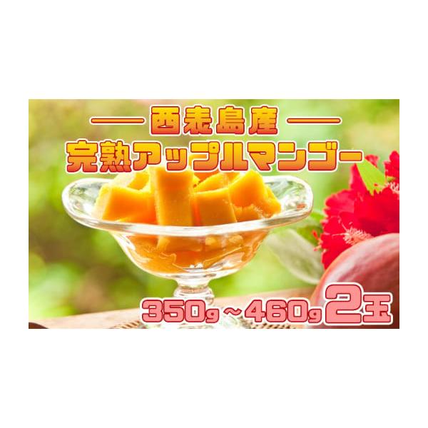 容量アップルマンゴー 2L（350〜460g）2玉消費期限お届けから冷蔵で約5日発送期日2026年6月下旬〜7月下旬配送冷蔵 時間指定 別送申込期日2026年7月15日まで事業者ますみ農園申込条件何度も申し込み可