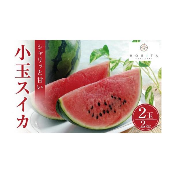 容量小玉スイカ 2kg（2玉）消費期限出荷後7日以内【保存方法】直射日光、高温多湿を避け涼しい場所で保存してください。発送期日2026年6月中旬〜7月中旬頃に発送致します。配送常温 時間指定 別送申込期日〜2026年6月30日事業者堀他申込...