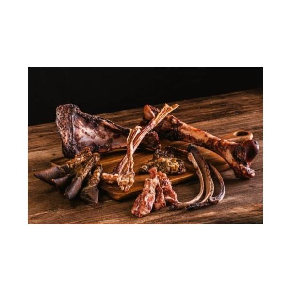 容量■エゾシカ骨おやつセット・げんこつ 1本・肩甲骨 1本・中足骨 1本・中手骨 1本・あばら骨 150g・脊髄骨粗挽き 200g・アキレス腱 50g・軟骨3個・ヒヅメ 4本消費期限発送から2年発送期日1カ月以内配送常温 時間指定 別送申込...