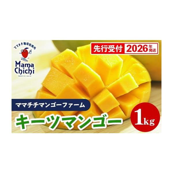 容量キーツマンゴー約1kg（1玉）※玉数の指定はできませんアレルギー：ウルシ科消費期限青果物のため、早めにお召し上がり下さい。発送期日2026年7月下旬〜8月末頃を予定配送常温 別送申込期日2026年7月末頃までを予定事業者ママチチマンゴー...