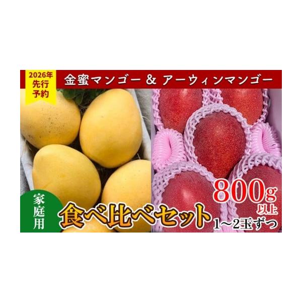 容量800g以上 金蜜マンゴー&amp;アーウィンマンゴー（各種：1〜2玉ずつ）玉数のご指定はできません。お届けするマンゴーは「家庭用」となります。家庭用は、着色が4割以下の物、病害虫の被害、刺傷・切傷・圧傷・すれ傷、日焼けが目立たない物と...