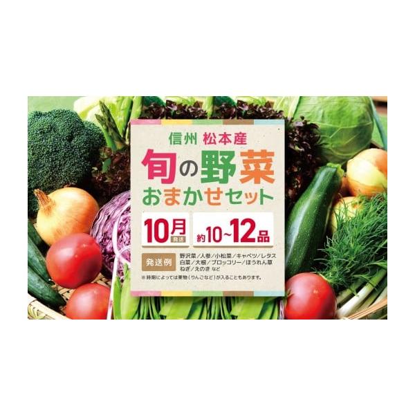容量おまかせ野菜セット　おすすめの旬の野菜　約１０〜１２品消費期限発送日より約３〜４日(青果物ですのでお早めにお召し上がりください）発送期日10月上旬から10月下旬頃まで発送。配送冷蔵 別送申込期日〜2026年10月15日ごろまで受け付けて...