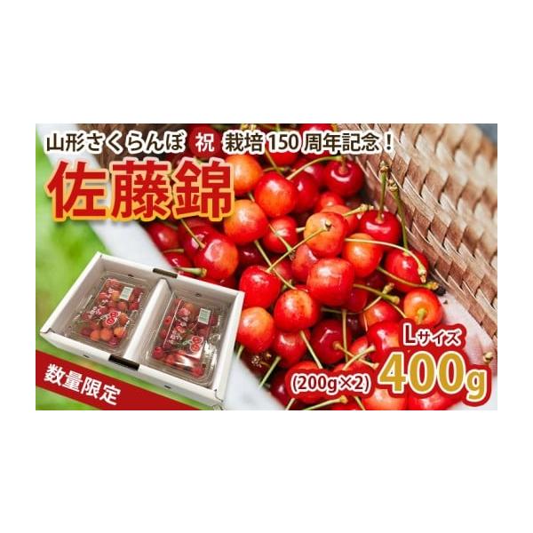 容量【令和8年産】さくらんぼ(佐藤錦) Lサイズ 400g(200g×2パック)発送期日2026年06月05日頃〜2026年07月05日頃※状況により配送時期が前後する場合がございます。(着日指定不可)配送冷蔵 時間指定 別送申込期日202...